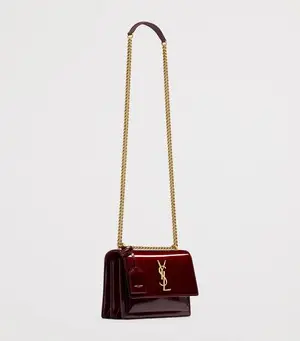 Saint Laurent Small Sunset Shoulder Bag - Red