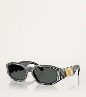Versace Embellished Sunglasses - Black
