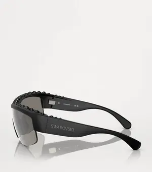 SWAROVSKI Embellished Sk6014 Sunglasses - Black