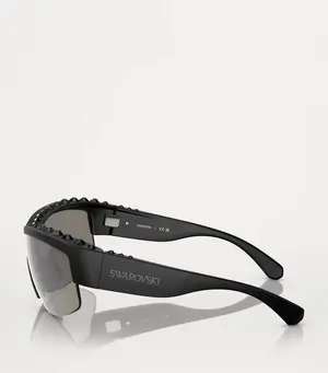 SWAROVSKI Embellished Sk6014 Sunglasses - Black