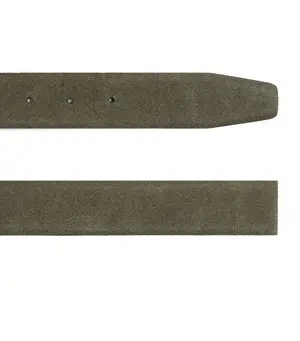 Giorgio Armani Suede Reversible Belt Strap - Green