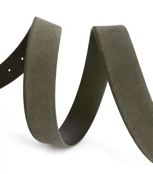 Giorgio Armani Suede Reversible Belt Strap - Green