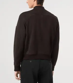TOM FORD Leather Bomber Jacket - Brown