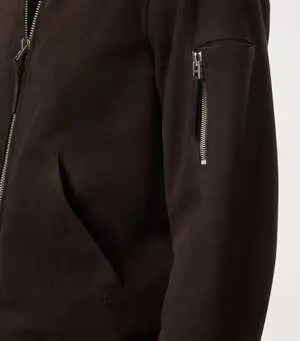 TOM FORD Leather Bomber Jacket - Brown