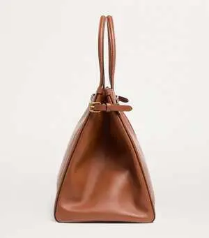 Valentino Garavani Medium Leather Antibes Top-handle Bag - Brown