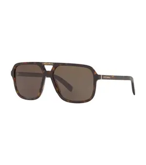 Dolce & Gabbana Acetate Angel Sunglasses - Brown