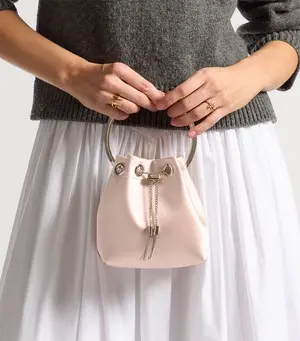 JIMMY CHOO Bon Bon Top-handle Bag - Nude