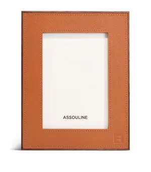 Assouline Leather Heritage Frame - Brown
