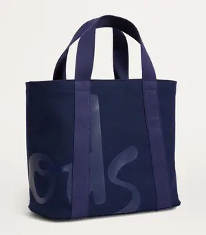 Harrods Mini Logo Tote Bag - Navy