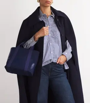 Harrods Mini Logo Tote Bag - Navy