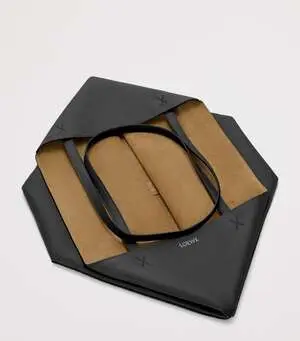Loewe Large Puzzle Fold Leather Tote Bag - Black