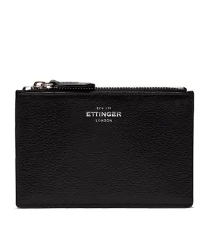 ETTINGER Mini Leather Capra Travel Pouch - Black