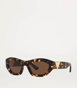 Bottega Veneta Acetate Sunglasses - Brown