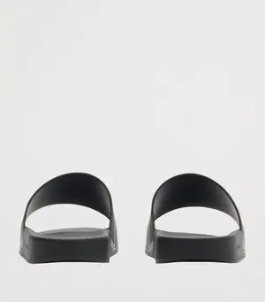 Burberry Checked Slides - Brown
