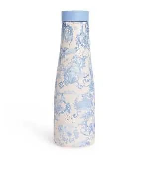 Harrods Toile Water Bottle - Blue
