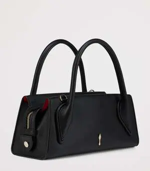 CHRISTIAN LOUBOUTIN Venus Mini Leather Crossbody Bag - Black