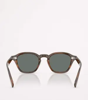 Oliver Spencer Eyles Square Sunglasses - Green