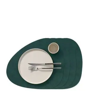 LINDDNA Large Curve Nupo Table Mat - Green