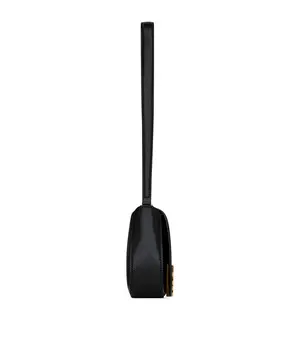 Saint Laurent Mini Leather Voltaire Shoulder Bag - Black