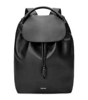 Loewe Leather Flamenco Backpack - Black