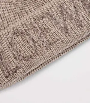 Loewe Wool Logo Beanie - Beige