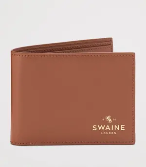 SWAINE Leather Bifold Wallet - Brown
