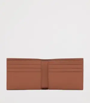 SWAINE Leather Bifold Wallet - Brown