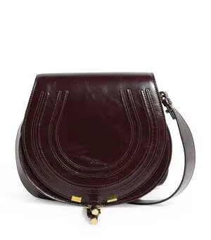 Chloé Small Leather Marcie Saddle Bag