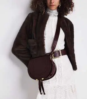 Chloé Small Leather Marcie Saddle Bag