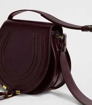 Chloé Small Leather Marcie Saddle Bag