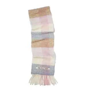 Max & Co. Check Fringed Scarf - Pink