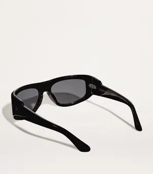 PORT TANGER Rectangular Fayaz Sunglasses - Black