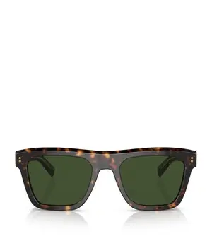 Dolce & Gabbana Acetate Square Domenico Sunglasses - Brown