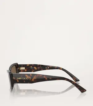 JIMMY CHOO Acetate Jc5002bu Sunglasses - Brown