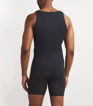 SKIMS Cotton Ribbed Tank Tops Set Of Three - Black