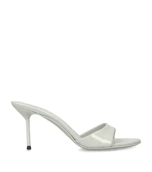 Paris Texas Patent Leather Lidia Mules 70 - Grey
