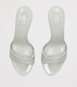 Paris Texas Patent Leather Lidia Mules 70 - Grey