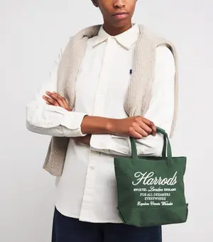 Harrods Embroidered Logo Tote