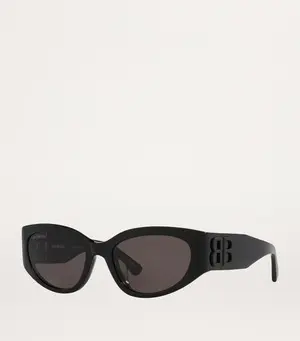Balenciaga Acetate Bb0324sk Sunglasses - Black