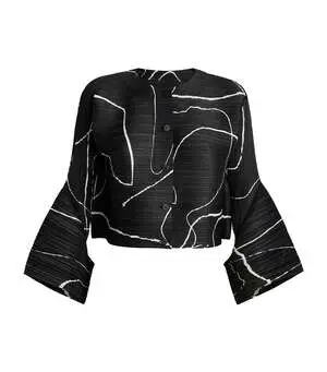 Issey Miyake Textured Jackets For Women