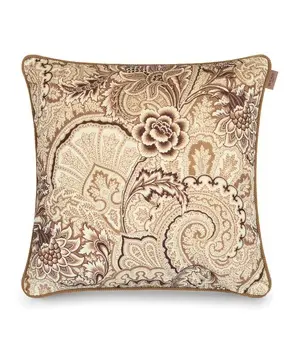 Etro Cotton Bloom Embroidered Cushion - Beige