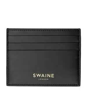 SWAINE Leather Card Holder - Black