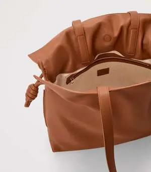 Loewe Large Leather Flamenco Shoulder Bag - Brown