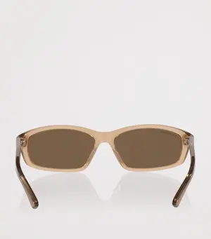 Balenciaga Acetate Rectangular Sunglasses - Brown