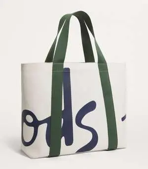 Harrods Cotton Logo Tote Bag - Ivory