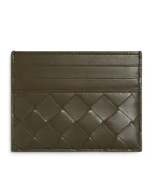 Bottega Veneta Nappa Leather Card Holder - Green