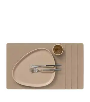 LIND DNA Large Square Corduroy Placemat - Brown
