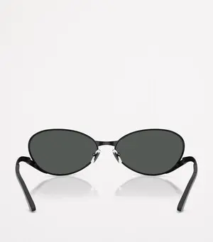 Versace Oval Sunglasses - Black