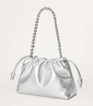 Loewe Medium Flamenco Purse - Silver