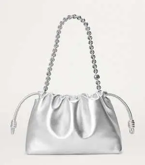 Loewe Medium Flamenco Purse - Silver